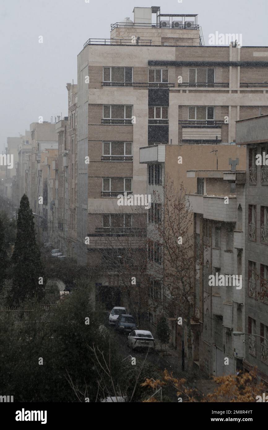 Tehran, Tehran, Iran. 15th Jan, 2023. A view of a residential area ...
