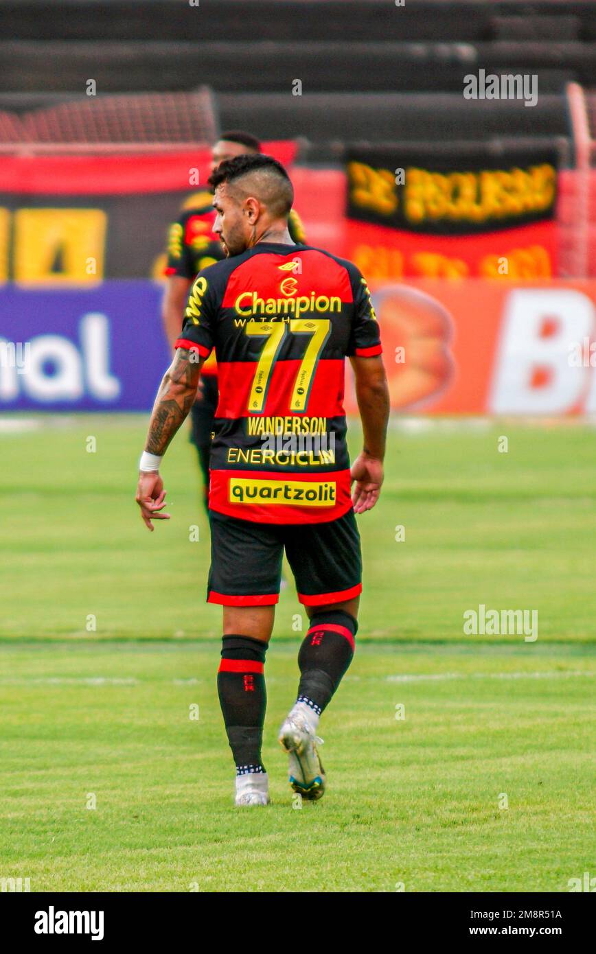 Recife, Brazil. 14th Jan, 2023. 0. Highlighted striker Wanderson ...