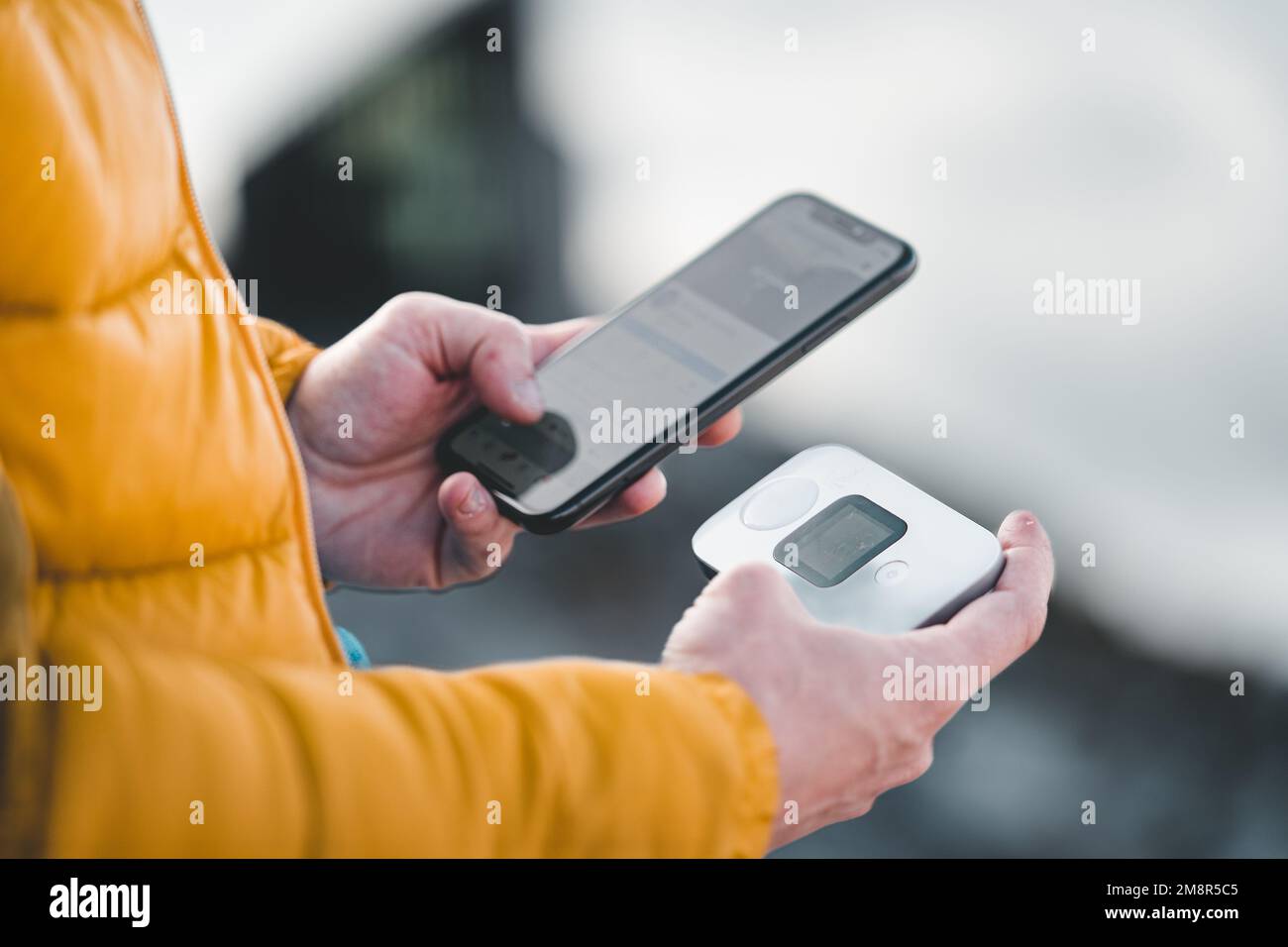 Wifi internet outdoors 4g 5g connectivity hi-res stock photography and ...