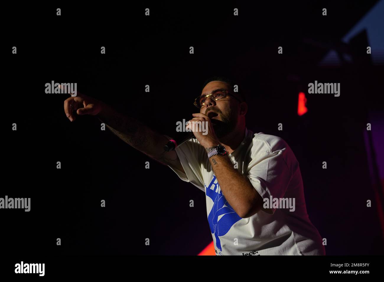 ISTANBUL, TURKIYE - AUGUST 14, 2022: Turkish singer Murda concert in ...