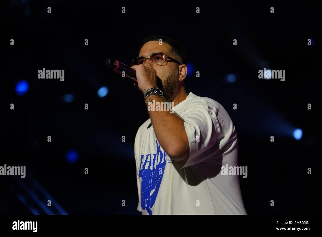 ISTANBUL, TURKIYE - AUGUST 14, 2022: Turkish singer Murda concert in ...