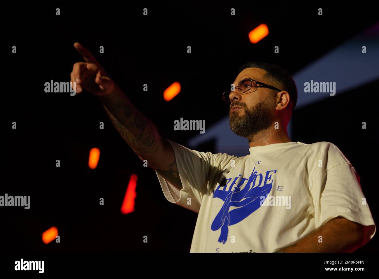 ISTANBUL, TURKIYE - AUGUST 14, 2022: Turkish singer Murda concert in ...