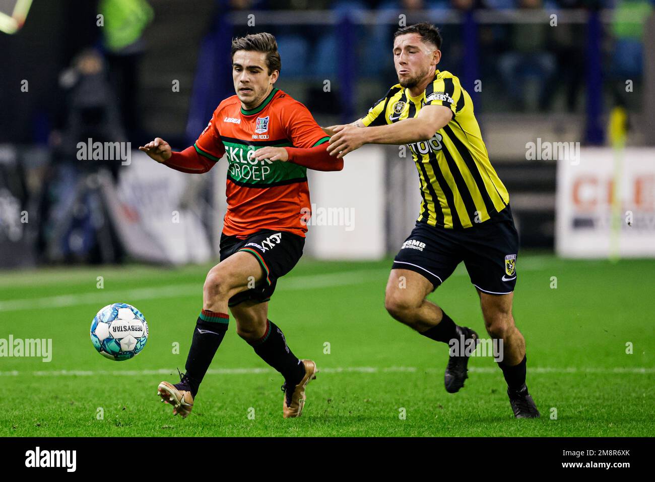 ARNHEM, NETHERLANDS - JANUARY 15: Dirk Proper of NEC, Maximilian Wittek ...