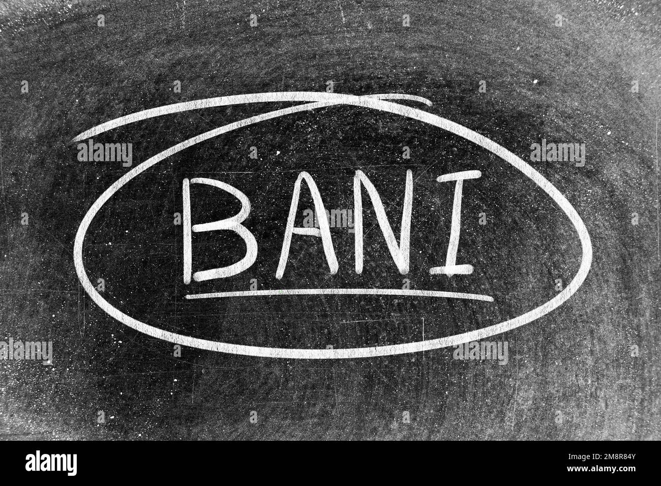 White chalk hand writing in word BANI (Brittle, Anxious, Non-linear and ...