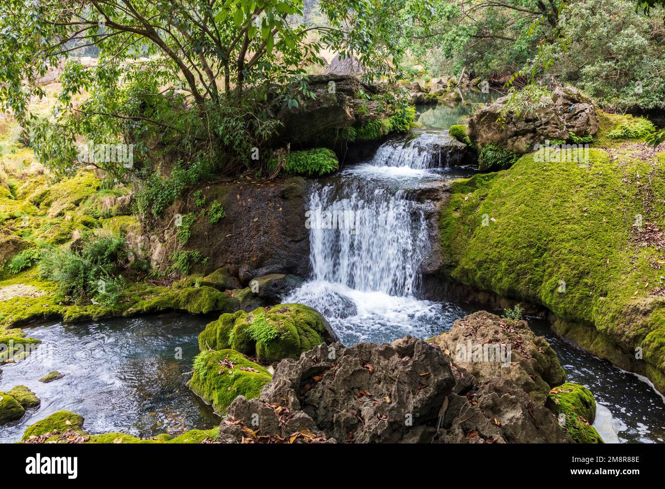 Huangguoshu waterfall in guizhou anshun seven-star bridge sank beach ...