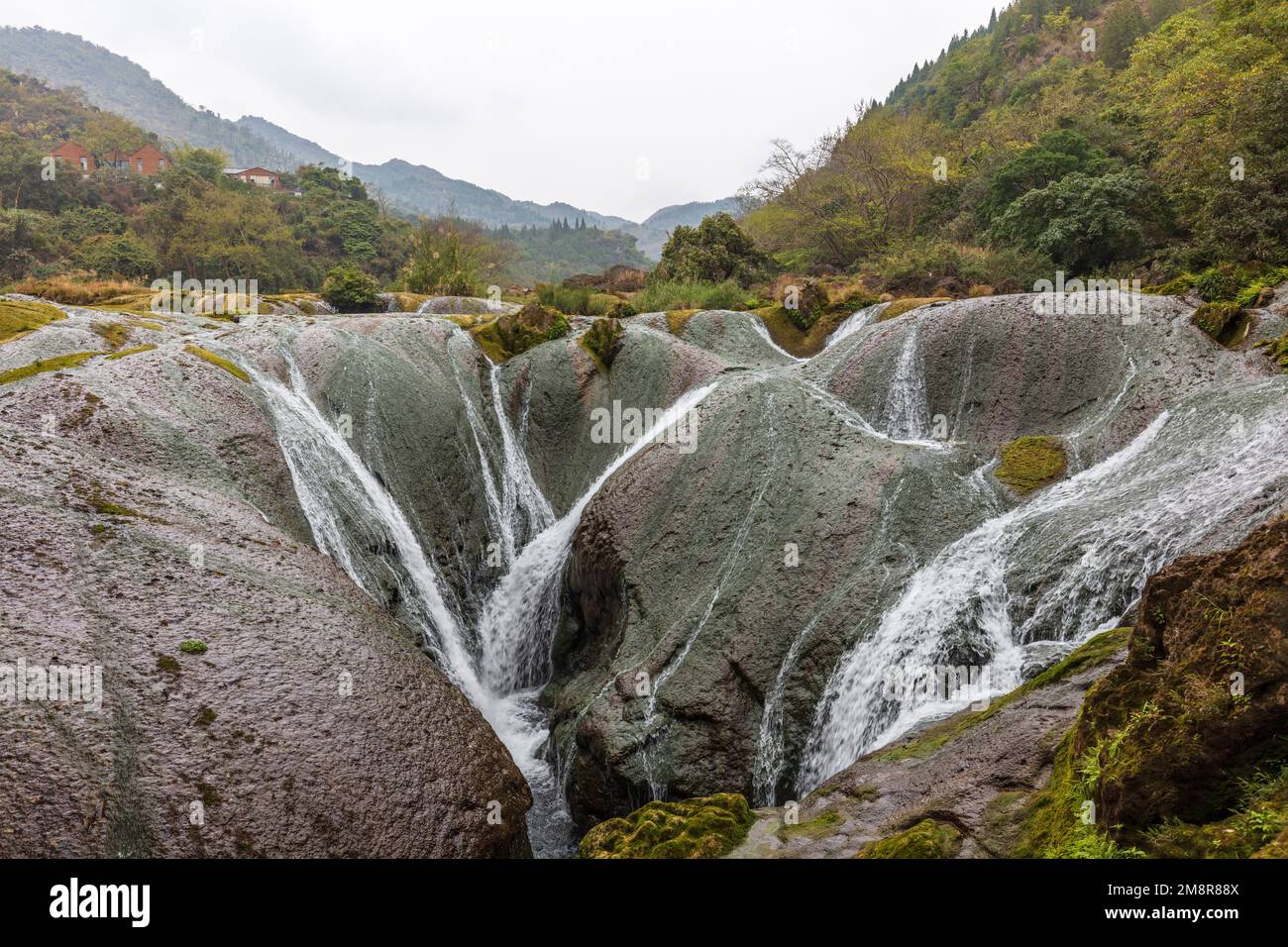Huangguoshu waterfall in guizhou anshun seven-star bridge sank beach ...