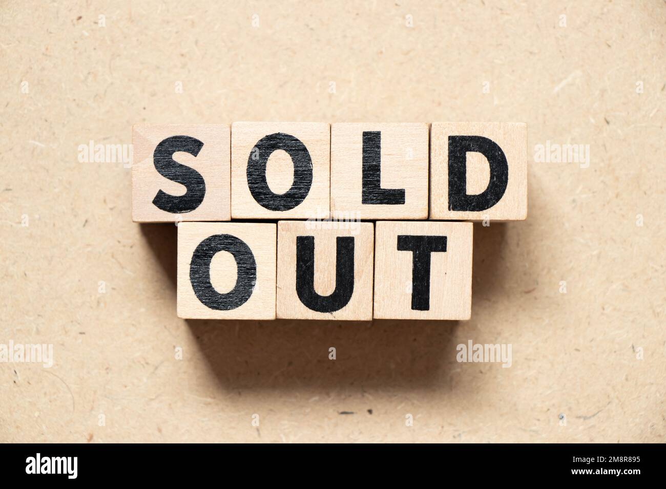 Alphabet letter block in word sold out on wood background Stock Photo ...