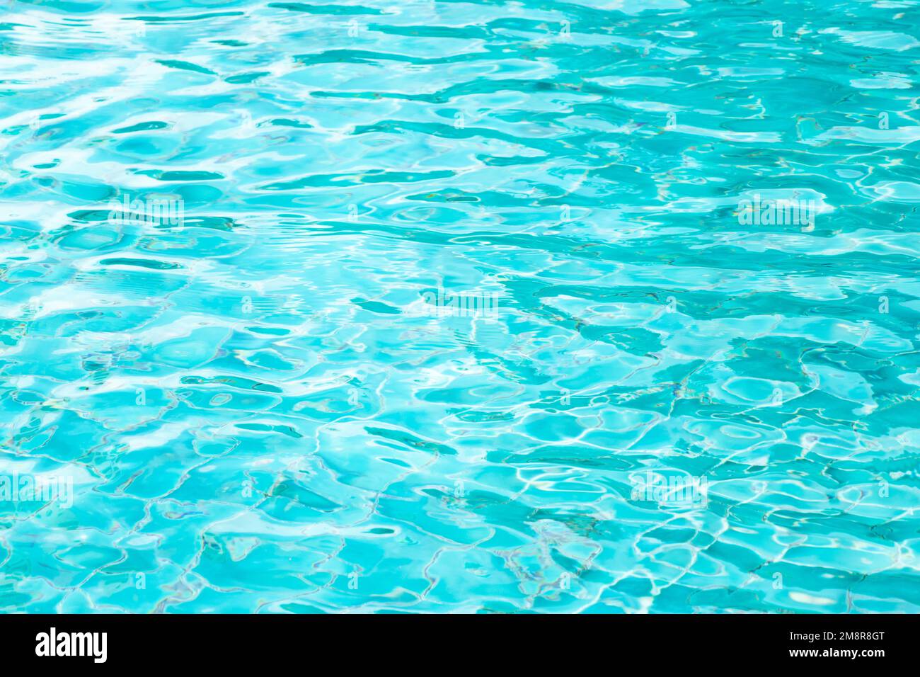 Ripple Water in swimming pool with blue tile floor background Stock ...