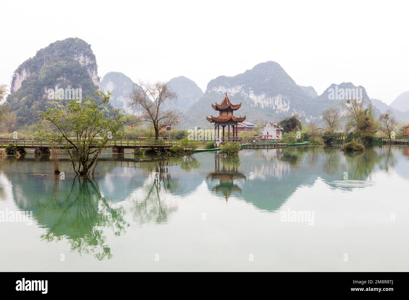 Jingxi goose spring scenic area in guangxi Stock Photo - Alamy