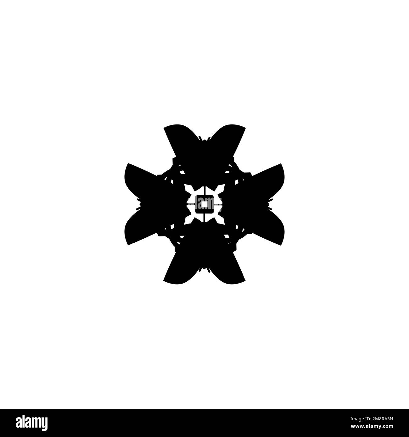 Sticker silhouette daisy flower floral hi-res stock photography and ...
