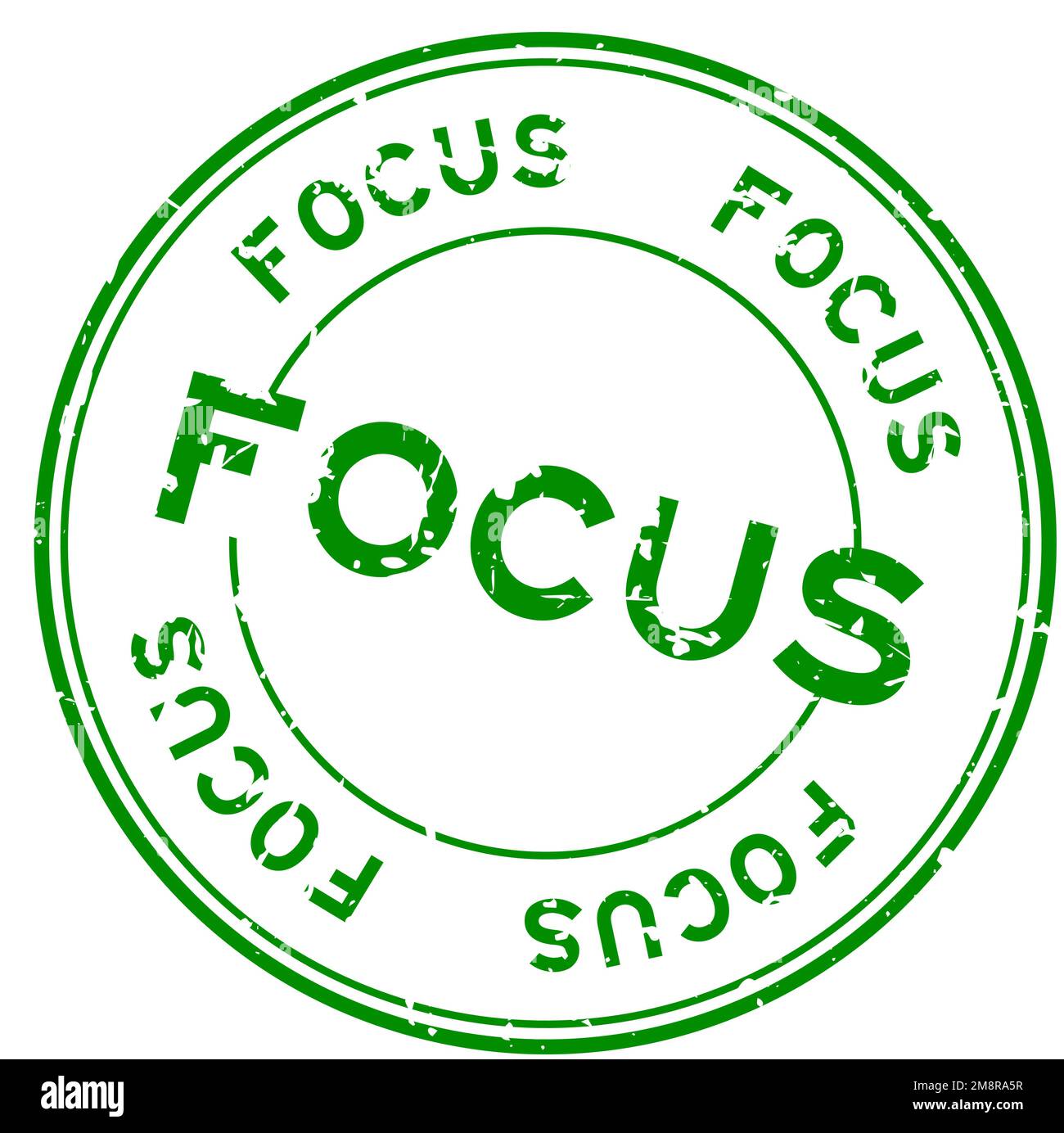 Grunge green focus word round rubber seal stamp on white background Stock Vector Image & Art - Alamy