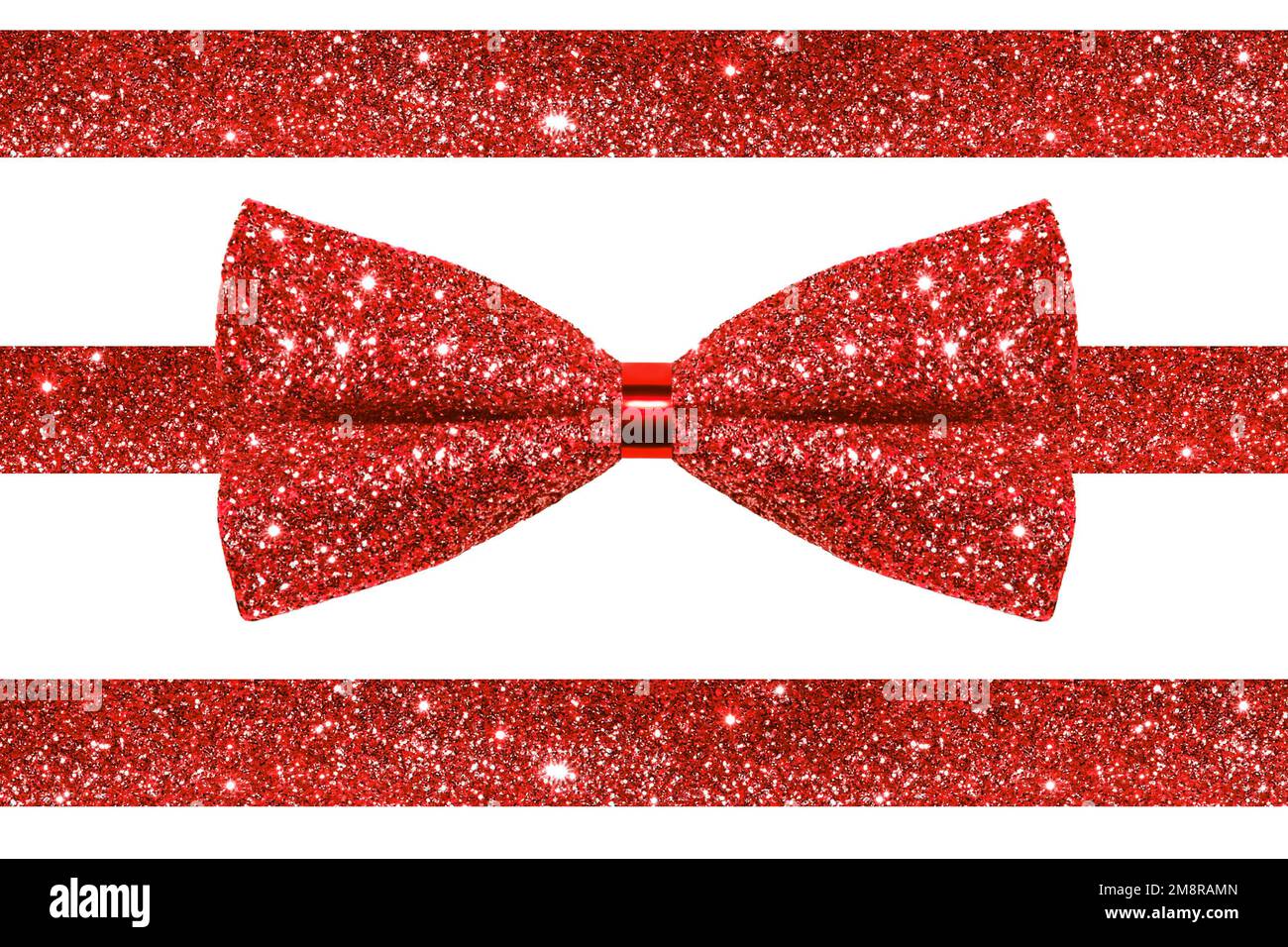 Red shiny bow isolated on white background. Red shiny ribbons Stock ...