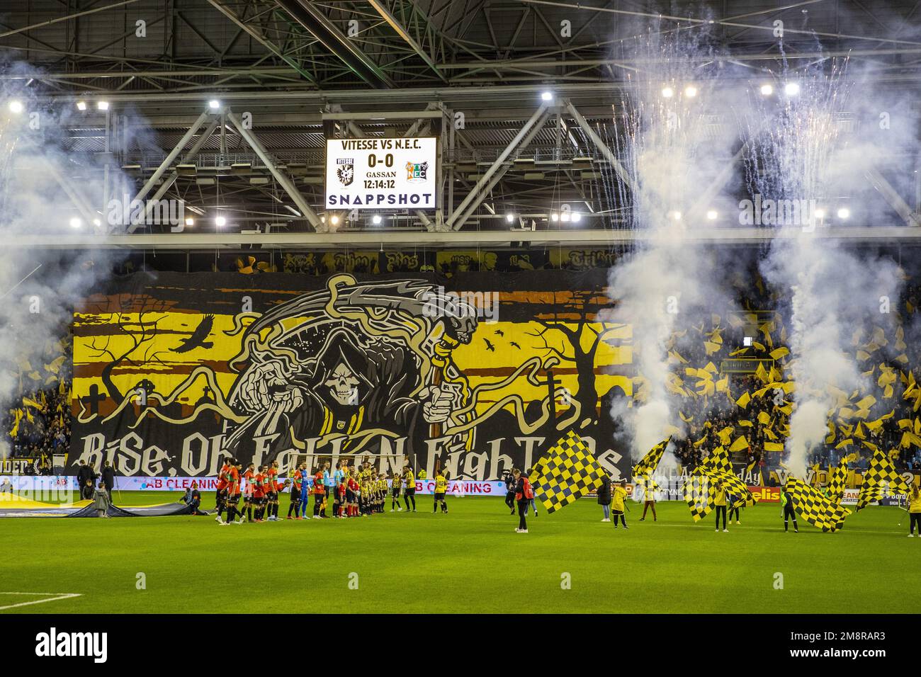 ARNHEM - Atmosphere image atmosphere action during the Dutch premier ...