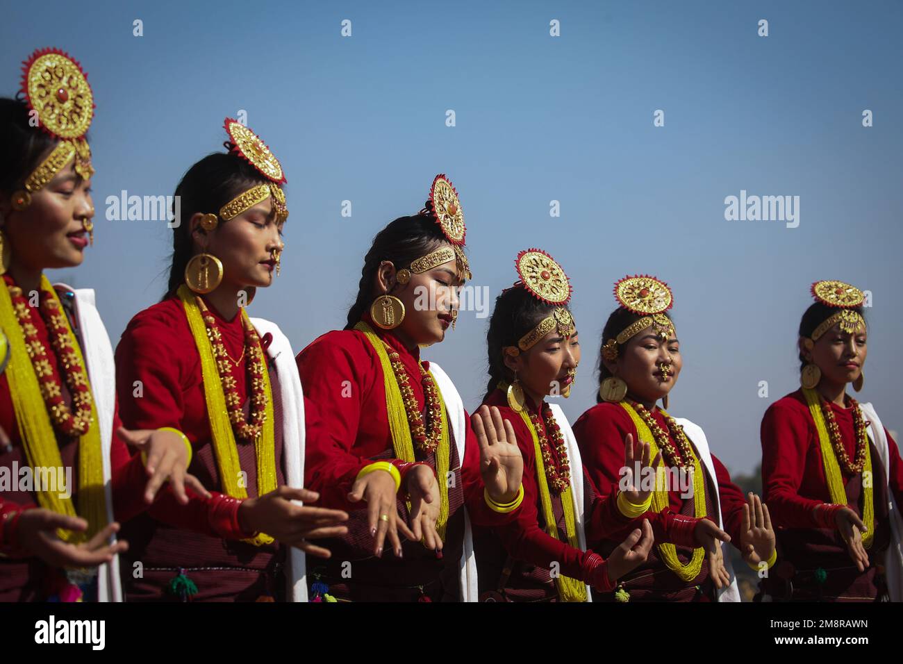 Kathmandu, Bagmati, Nepal. 15th Jan, 2023. Women from Magar community ...