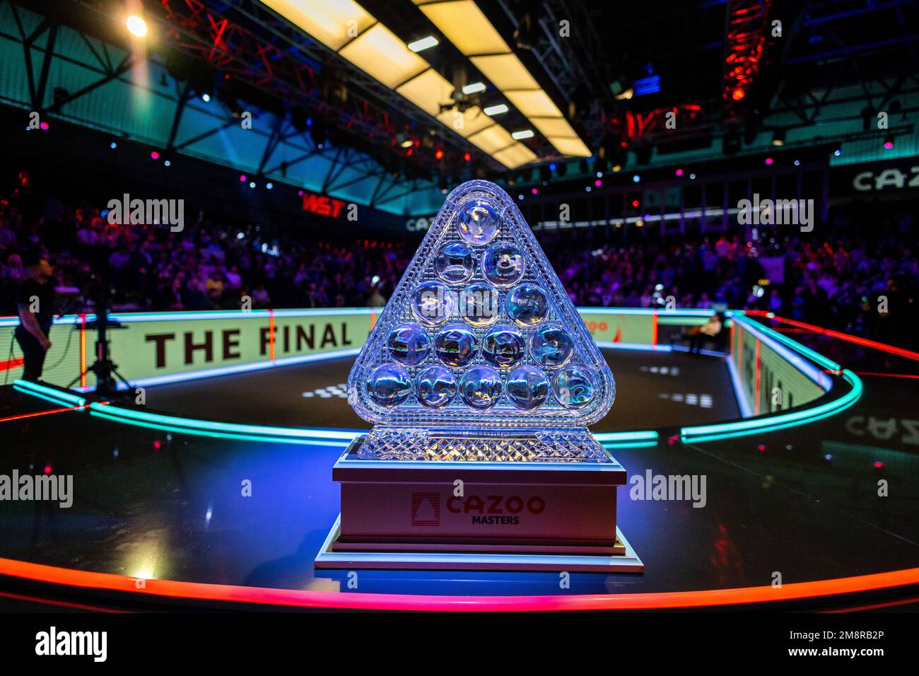 General view of the Paul Hunter Trophy ahead of the final during day ...