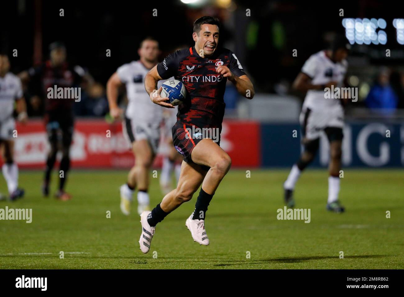 Alex Lozowski of Sacacens during the Heineken Champions Cup match at ...