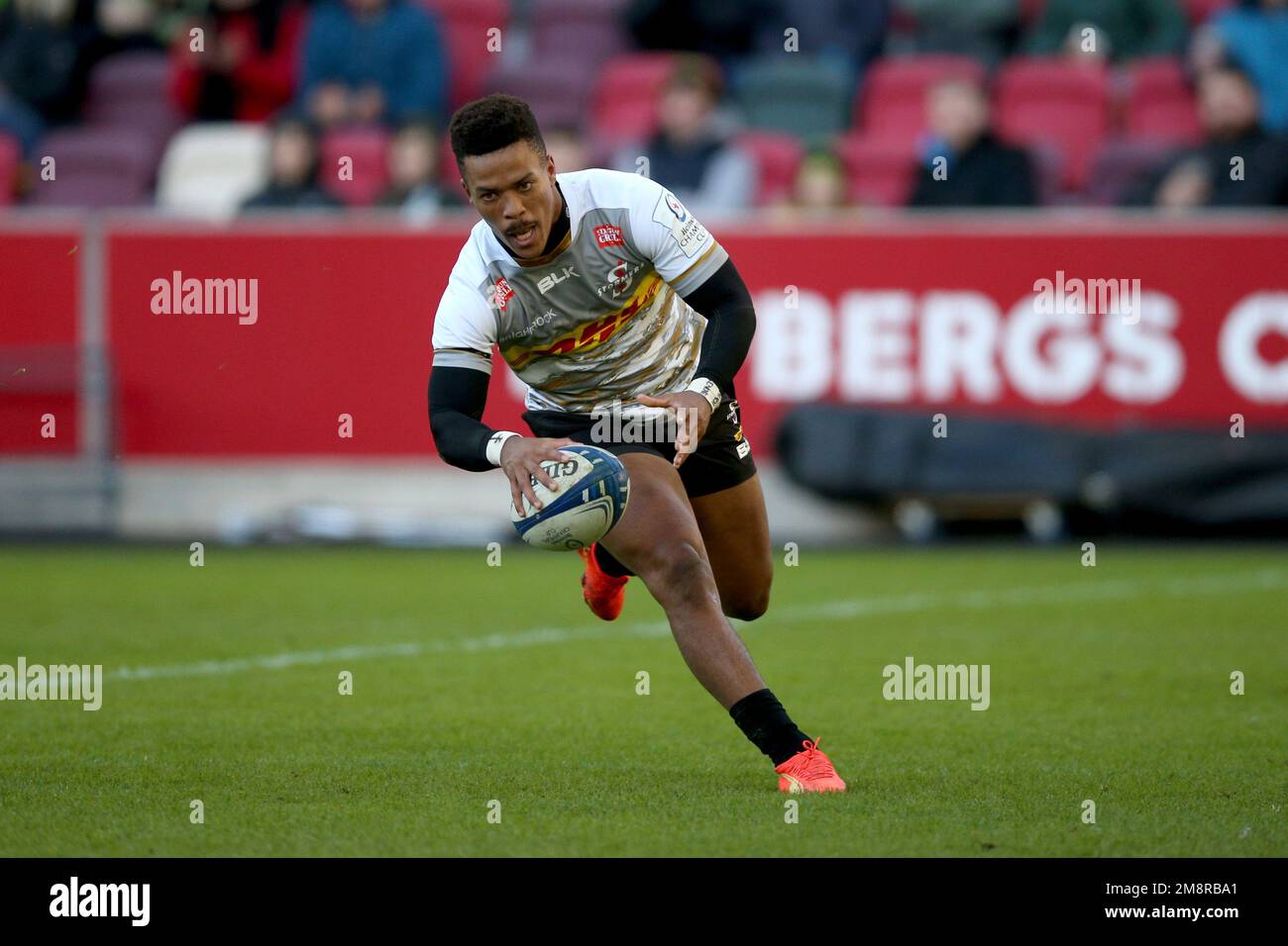 Stormers’ Manie Libbok scores a try during the Heineken Champions Cup ...