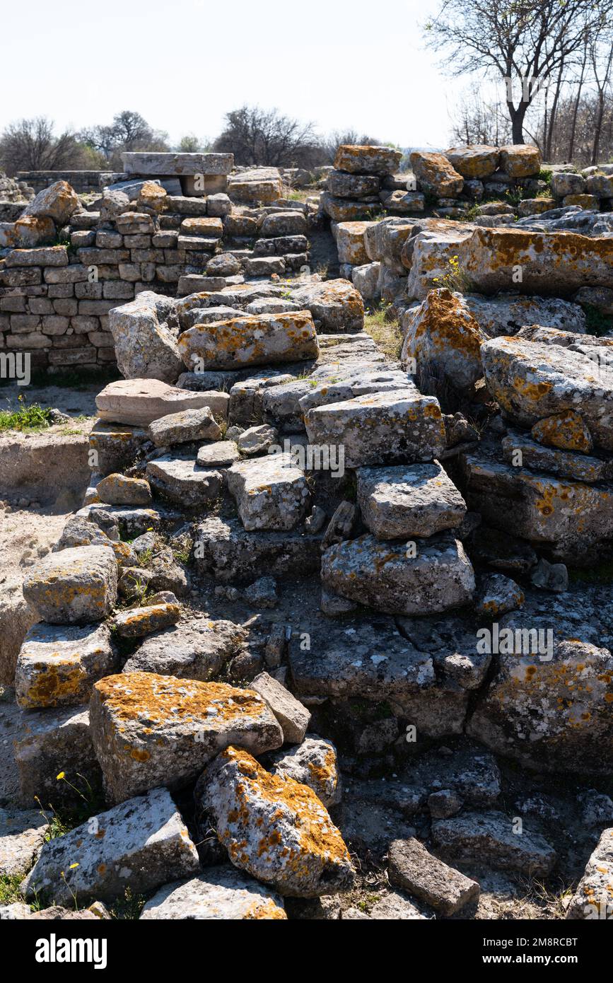 The archaeological sites of Troy Stock Photo - Alamy