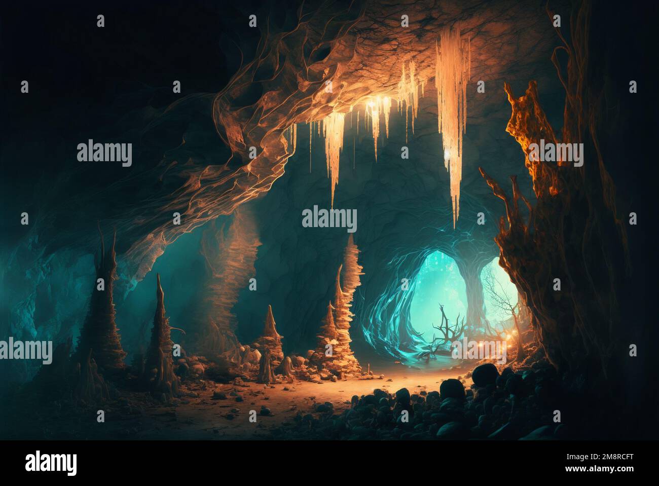 Fantasy cave hi-res stock photography and images - Alamy