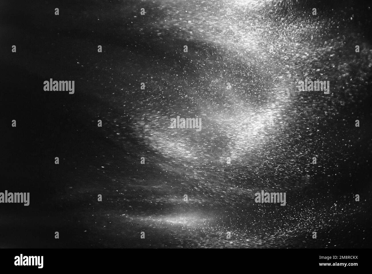 abstract black background with sequined smoke with waves and fluid ...