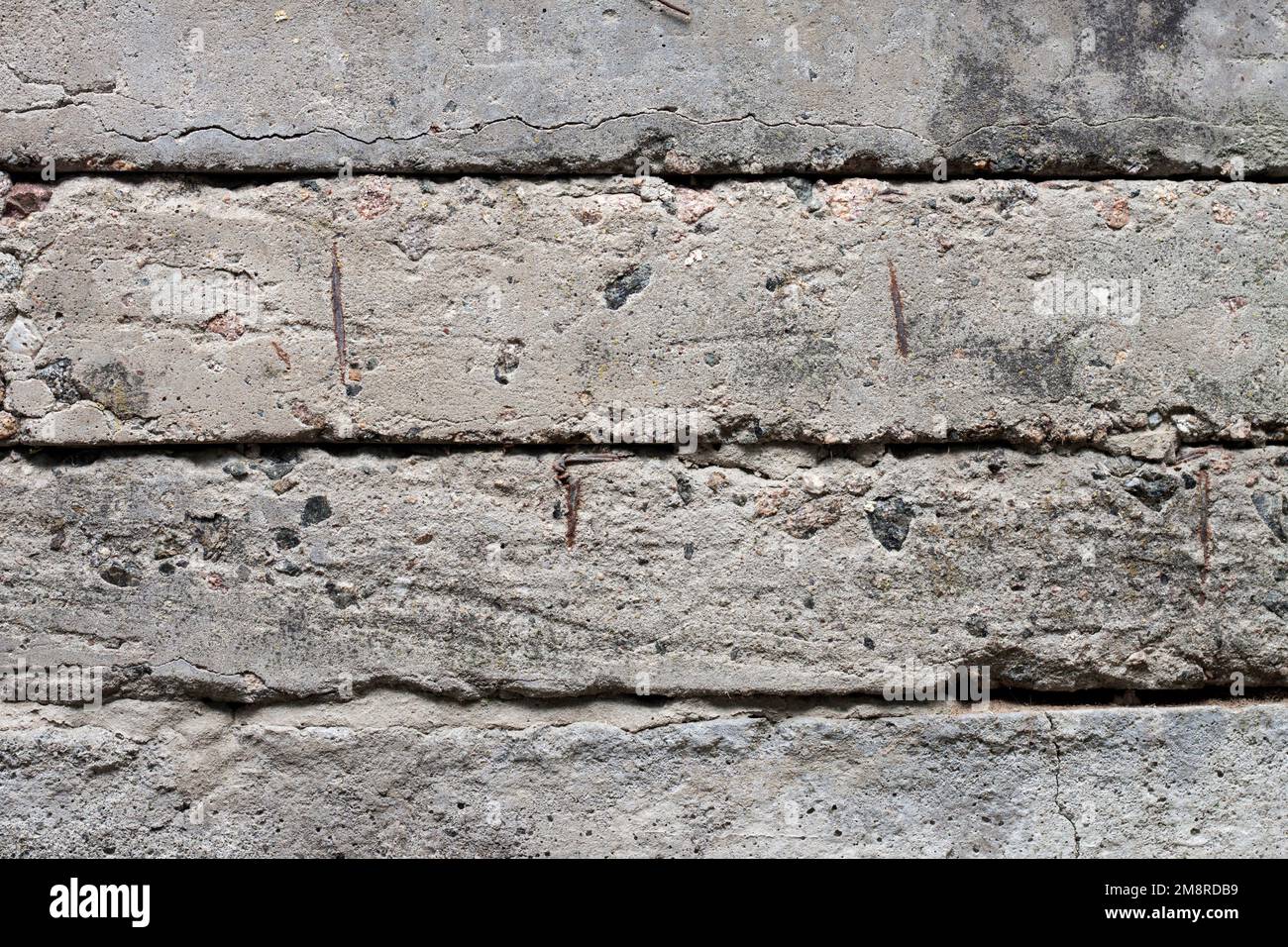 Old concrete blocks wall background closeup. Industrial background ...