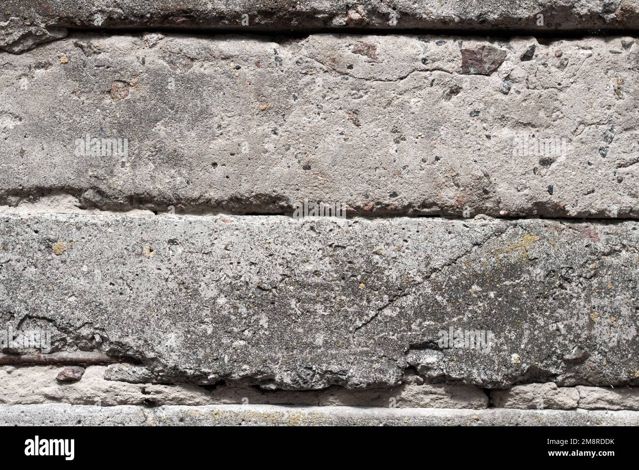 Old concrete blocks wall background closeup. Industrial background ...