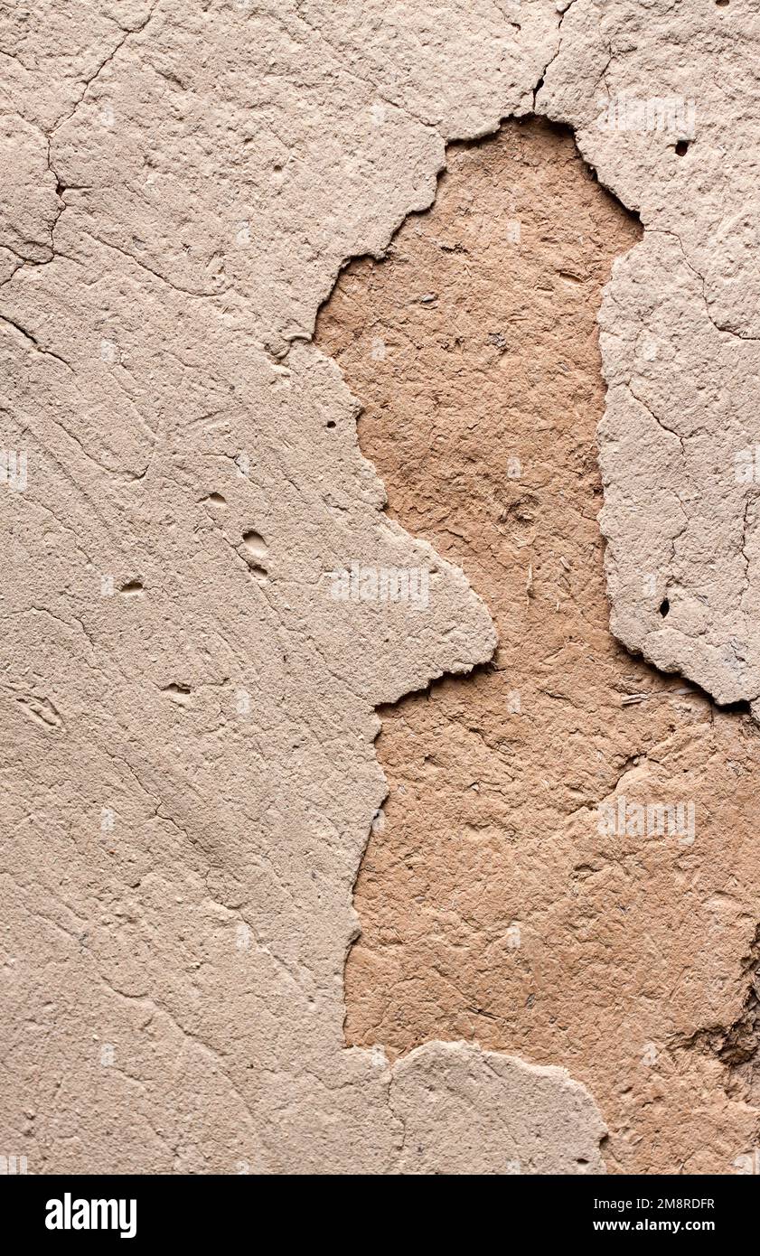 Old cob wall with cracked surface. Vintage background for design ...