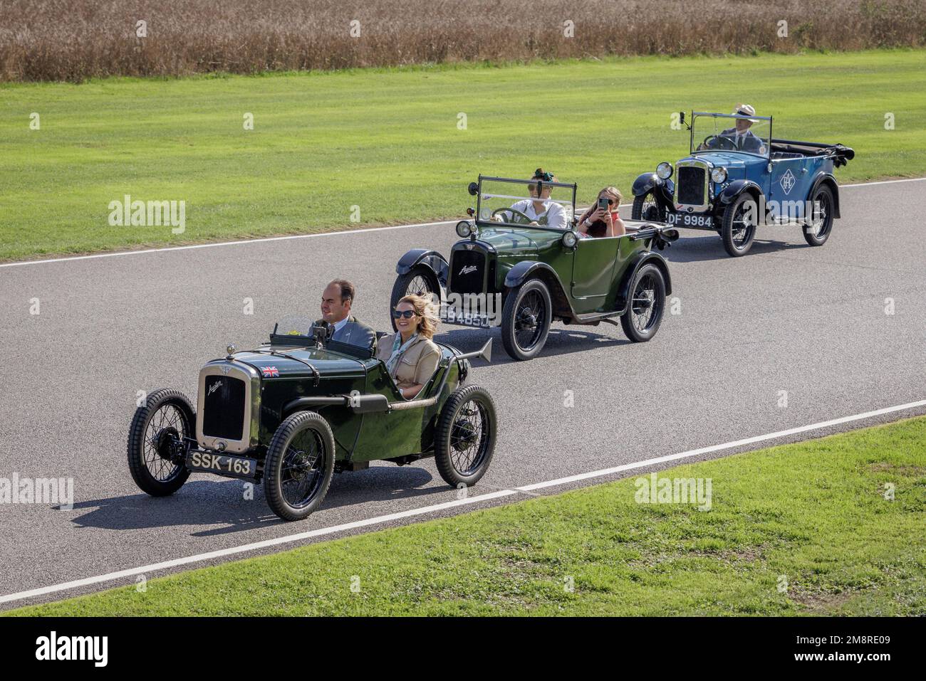 The Austin 7 Centenary Celebration Parade at the 2022 Goodwood Revival ...