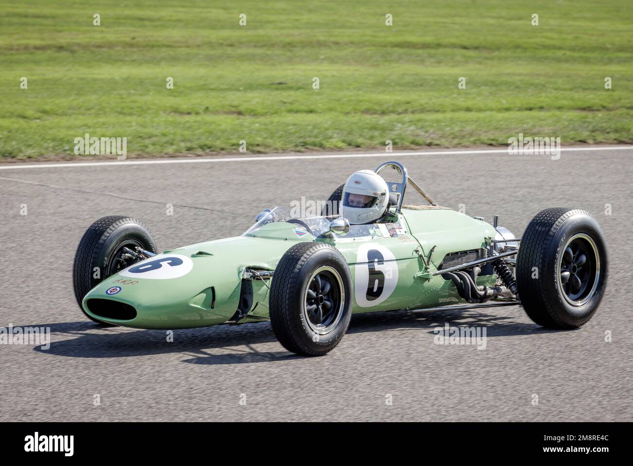 Kurt DelBene in the 1964 BRP-BRM during the Glover Trophy race at the ...