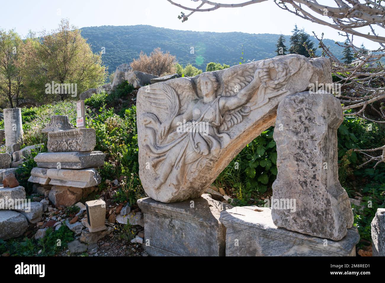 The ancient city of ephesus goddess of victory, her Stock Photo - Alamy