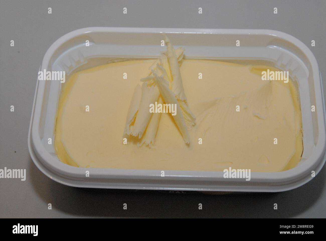 Copenhagen/Denmark/15 January 2023/Danish bakkedal butter in plastic ...