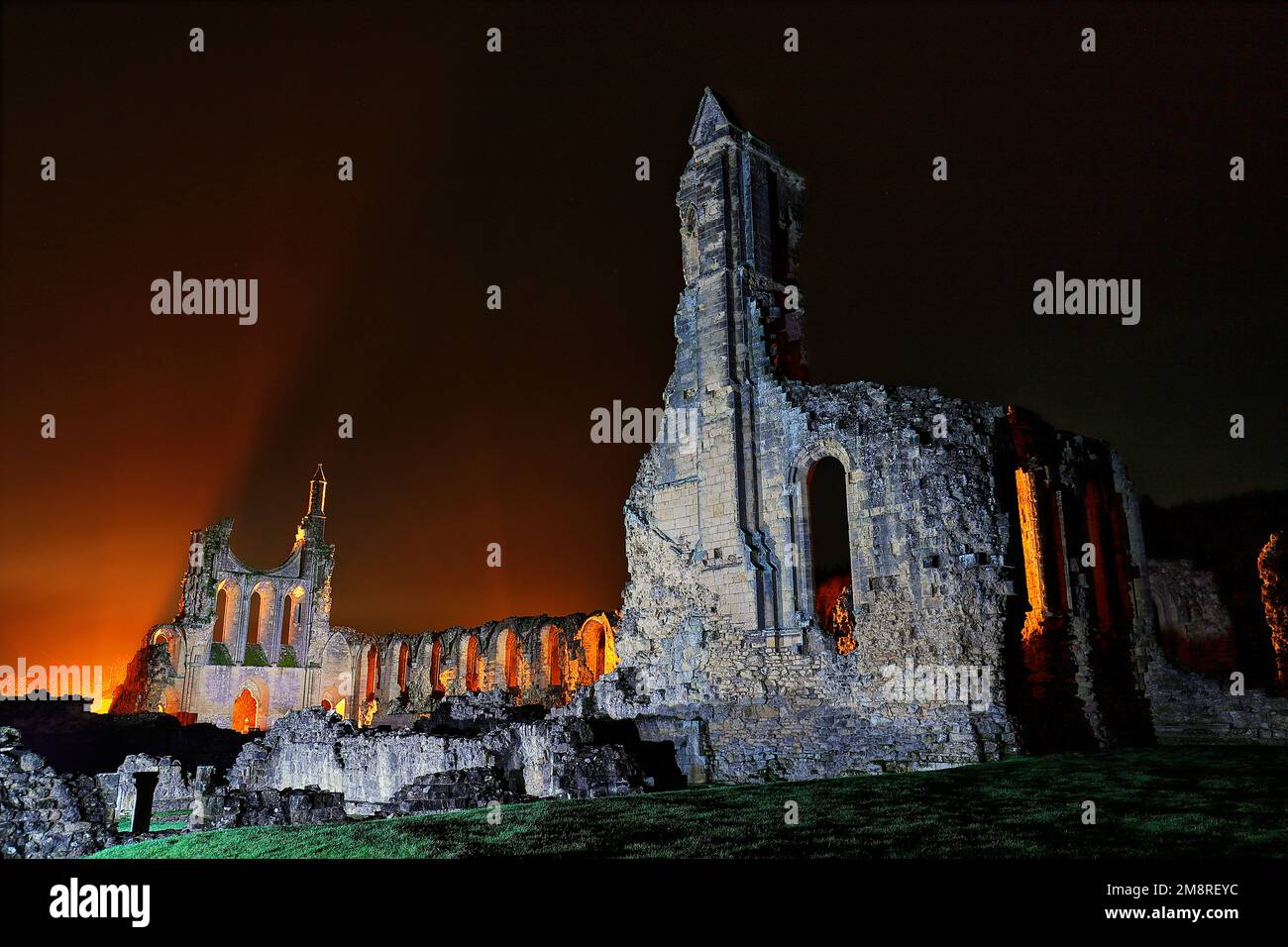 Byland Abbey in the North Yorkshire Moors National Park Stock Photo - Alamy