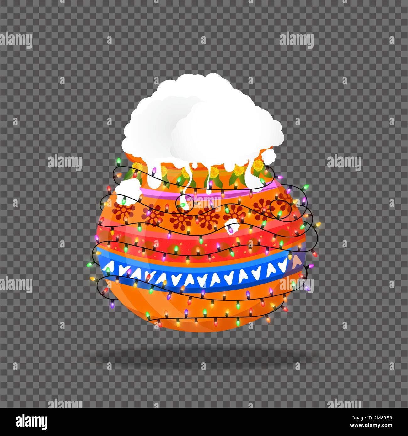 Realistic pongal pot Stock Vector Images - Alamy