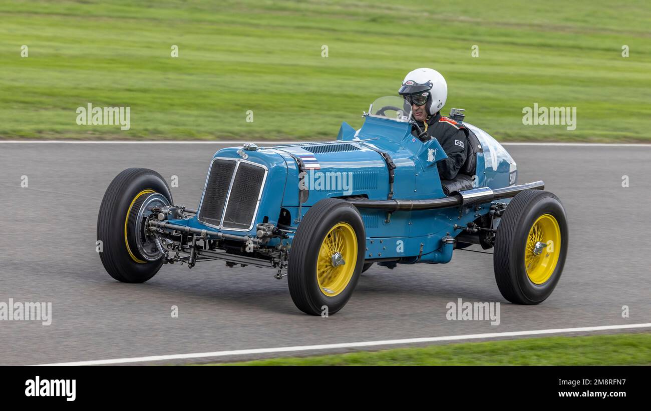 1936 ERA B-Type R5B "Remus" with driver Paddins Dowling during the ...