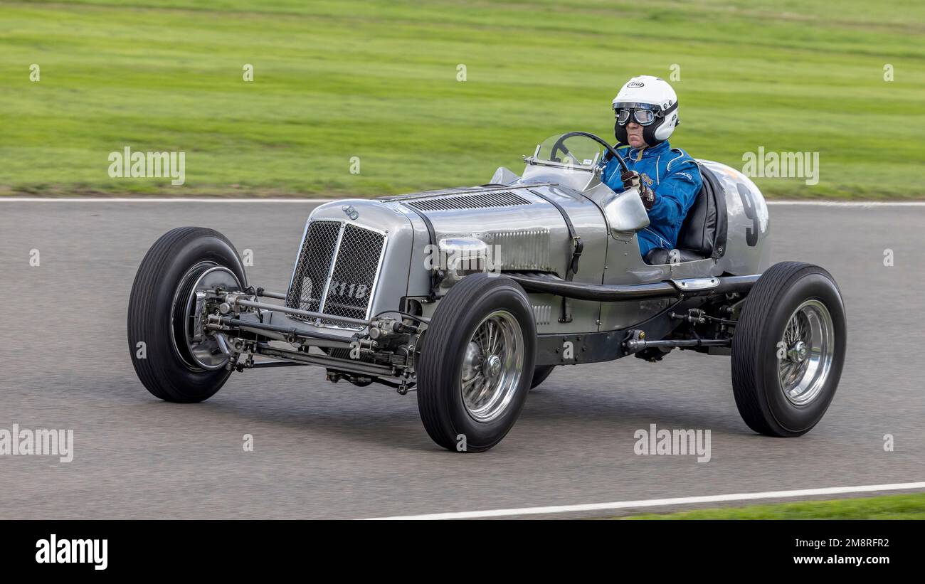 1936 ERA B-Type R11B with driver David Morris during the Goodwood ...