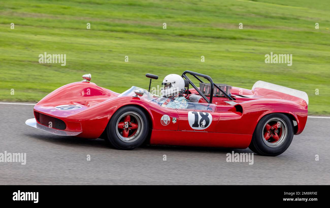1966 McLaren-Chevrolet M1B with driver Andrew Wareing during the ...