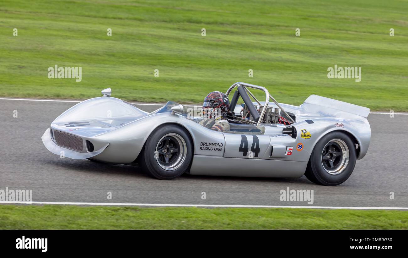 1966 McLaren-Chevrolet M1B with driver James Davison during the Whitsun ...
