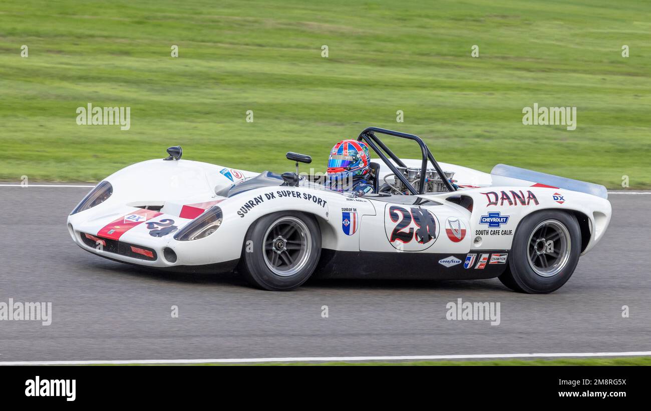 1966 Lola-Chevrolet T70 Spyder with driver Oliver Bryant during the ...