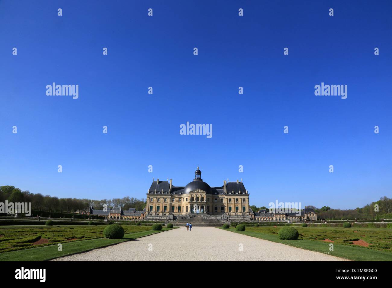 Façade Sud. Château de Vaux-le-Vicomte. (1658-1661). France. Europe ...