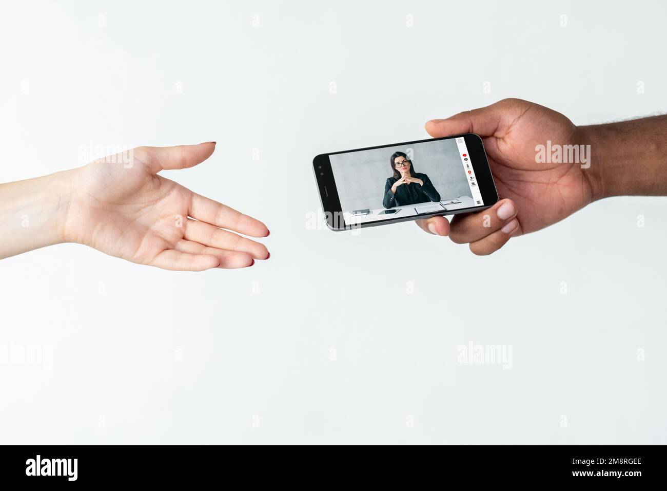 Black business video conference screen hi-res stock photography and ...