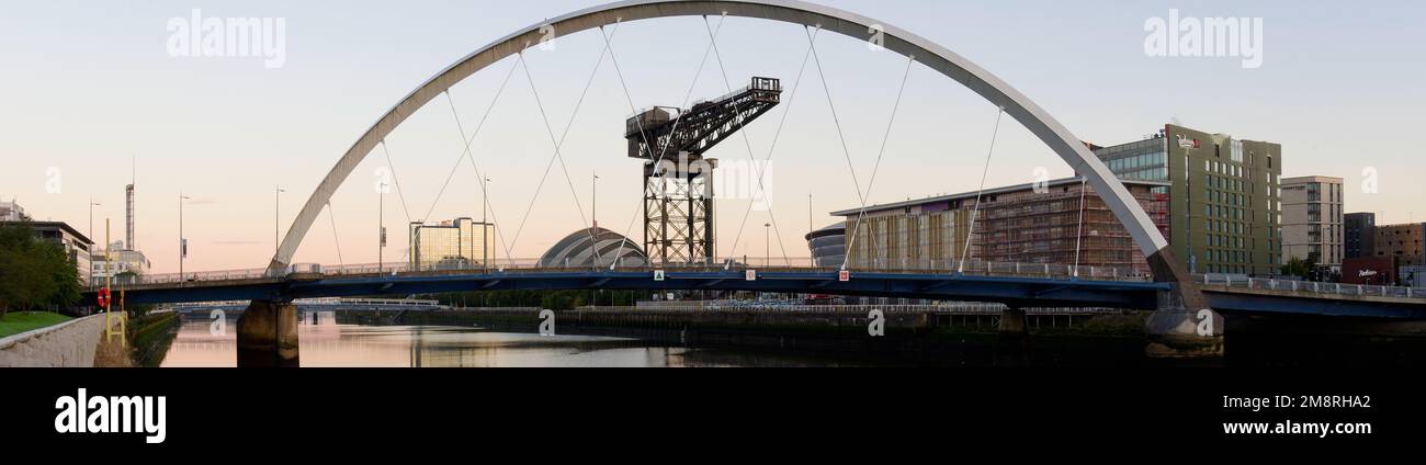 The Arc Bridge over the River Clyde at sunrise Stock Photo - Alamy