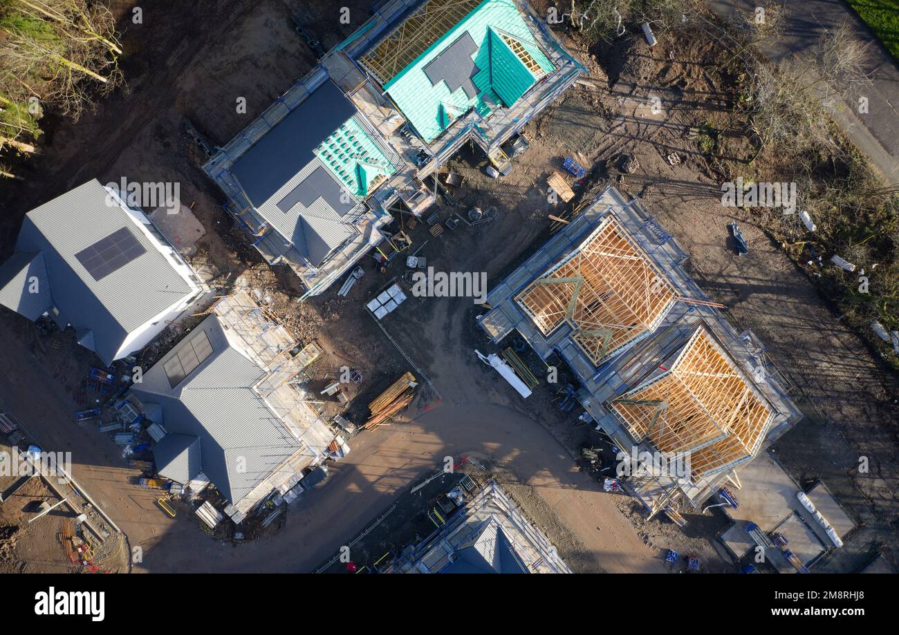 New housing development building houses for increased demand in rural ...