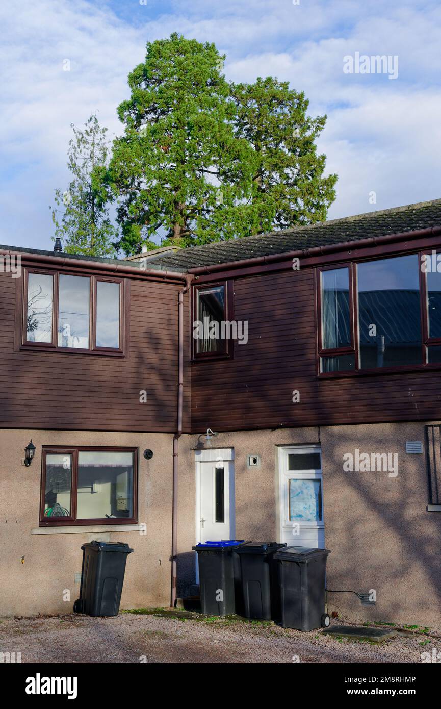 Council flats in poor housing estate with many social welfare issues in ...
