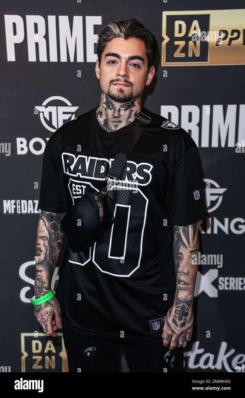 London, UK. 14th Jan, 2023. Mitchell Craske seen attending the KSI vs ...