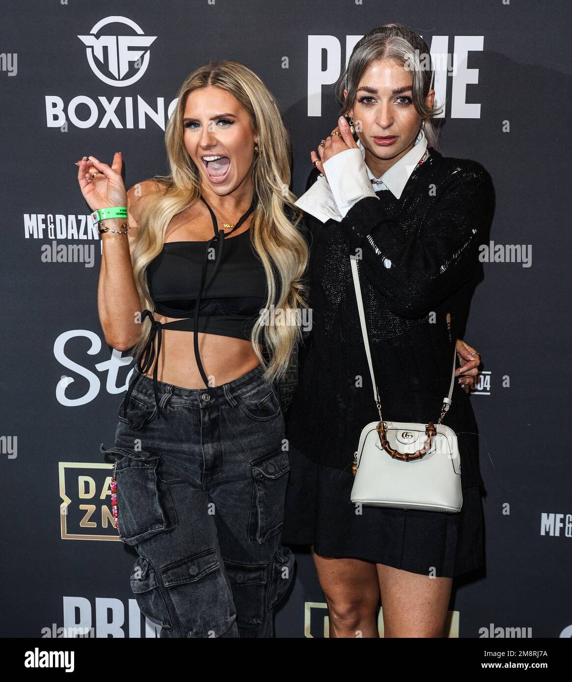 London, UK. 14th Jan, 2023. Chloe Burrows and Harriet Rose seen ...