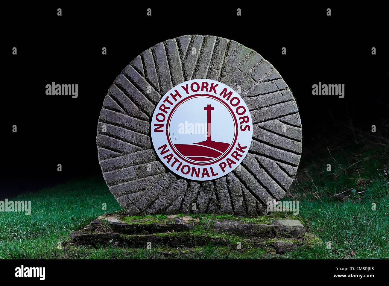 York moors boundary sign hi-res stock photography and images - Alamy