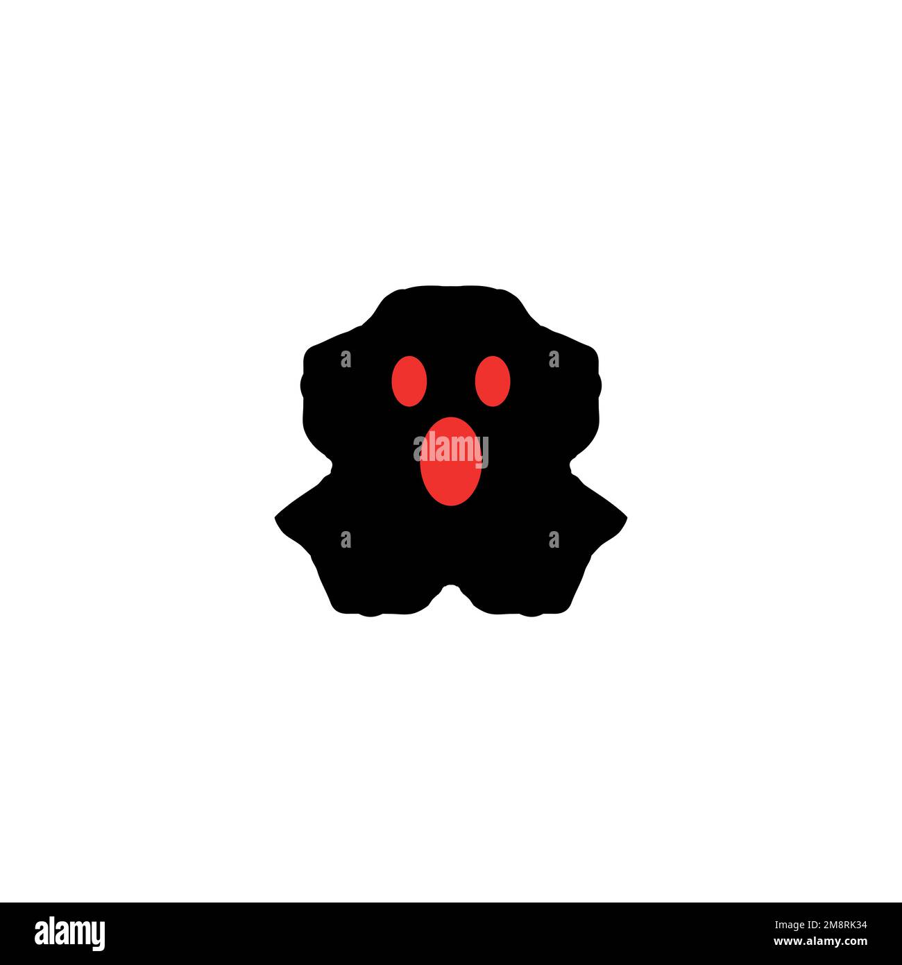 Ghost icon. Simple style Halloween holiday poster background symbol ...