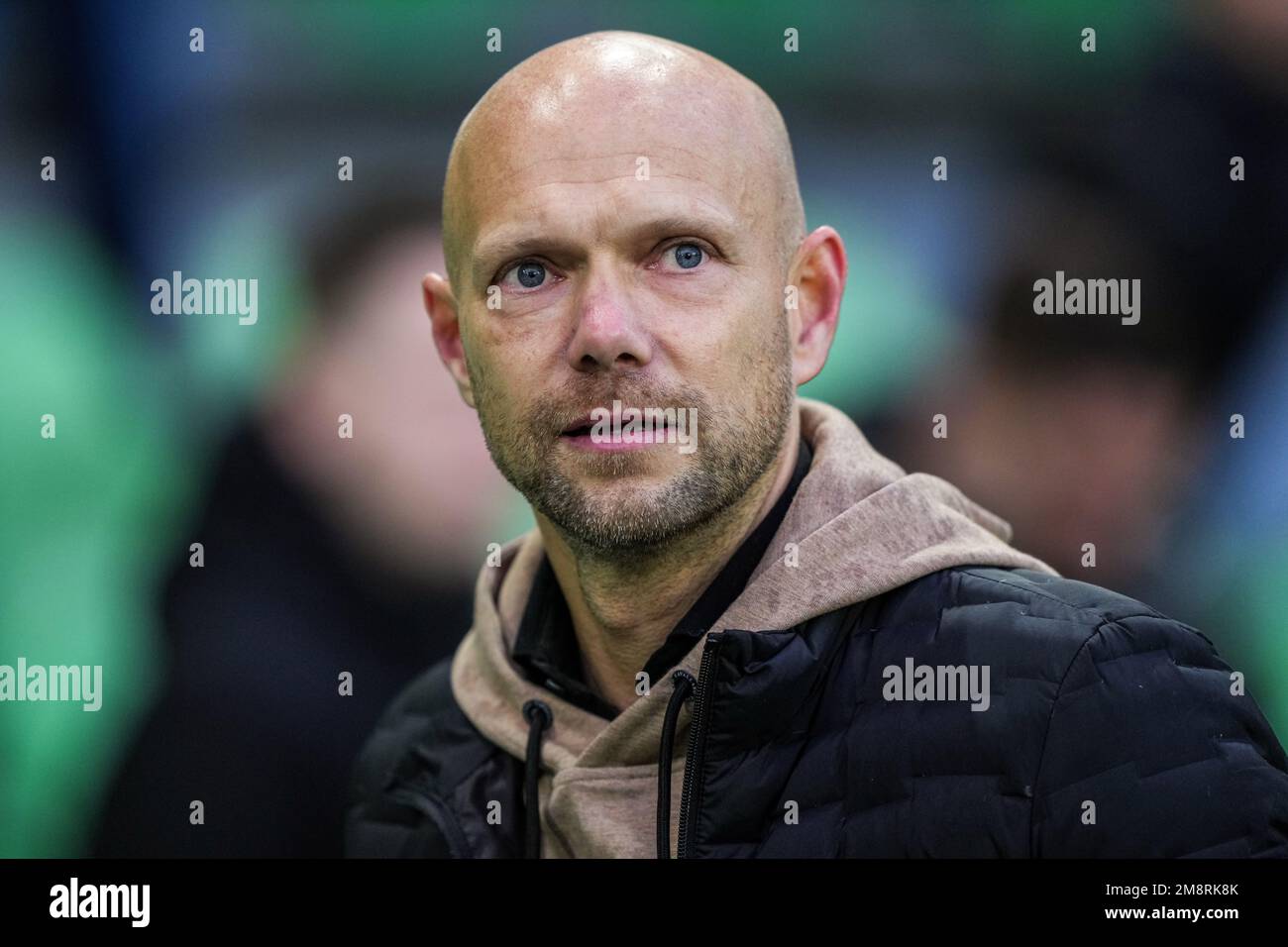 Groningen - FC Groningen coach Dennis van der Ree during the match ...