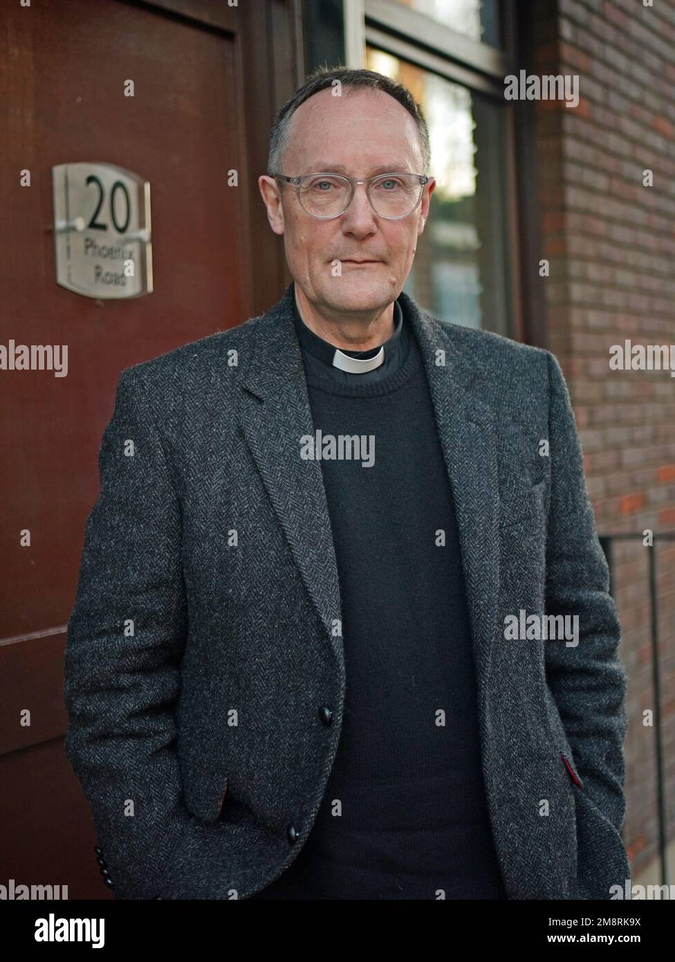 Father Jeremy Trood, who was conducting the service at St Aloysius ...