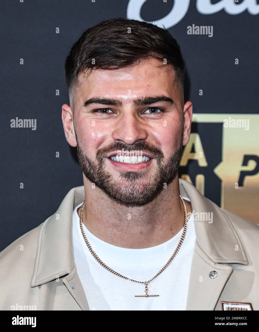 Owen Warner seen attending the KSI vs FaZe Temperrr MF Cruiserweight ...